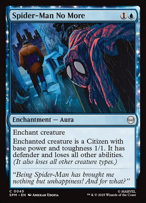 Spider-Man No More | Magic: The Gathering Marvel's Spider-Man Wiki | Fandom