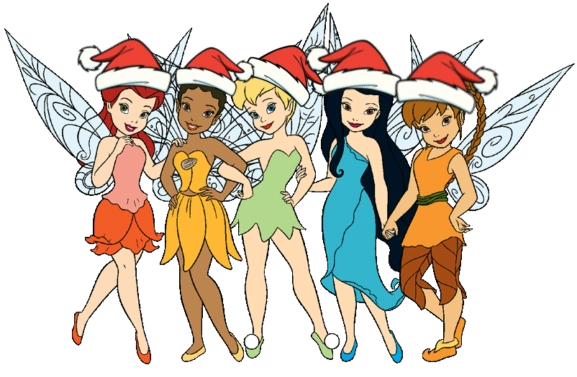 Tinker Bell and Her Friends in Their Santa Hats | Magical Fanmade ...