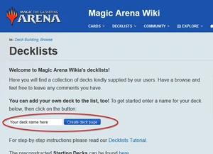 Decklists Tutorial | MagicArena Wiki | Fandom