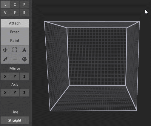 Line mode (interface)/ru/0.99.5a | MagicaVoxel Wiki | Fandom