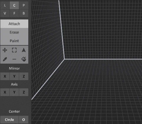 Center mode (interface)/ru | MagicaVoxel Wiki | Fandom