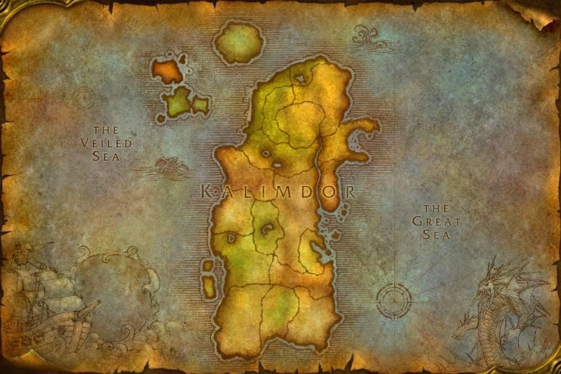 Azeroth Kalimdor Map