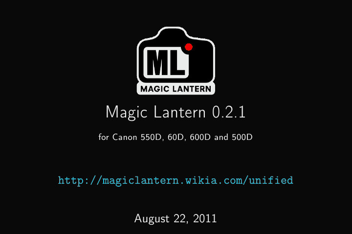 Unified/UserGuide | Magic Lantern Firmware Wiki | Fandom