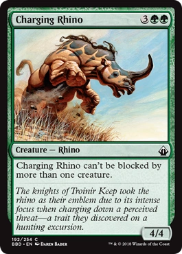Rinoceronte alla Carica (Charging Rhino) | Magic: the Gathering Wiki ...