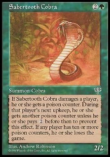 Cobra dai Denti a Sciabola (Sabertooth Cobra) | Magic: the Gathering ...