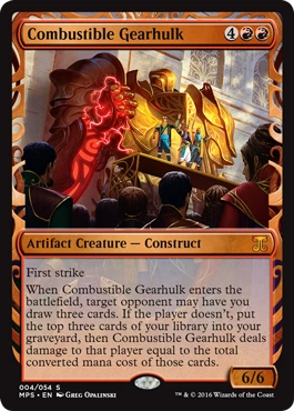 Meccatitano Combustibile (Combustible Gearhulk) | Magic: the Gathering ...