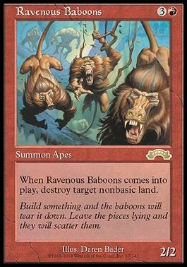 Babbuini Famelici (Ravenous Baboons) | Magic: the Gathering Wiki | Fandom