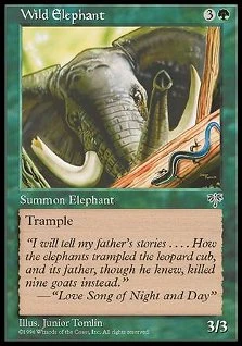 Elefante Selvaggio (Wild Elephant) | Magic: the Gathering Wiki | Fandom