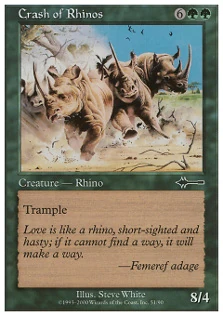 Carica di Rinoceronti (Crash of Rhinos) | Magic: the Gathering Wiki ...