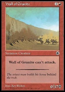 Wall of Granite | Magic: the Gathering Wiki | Fandom