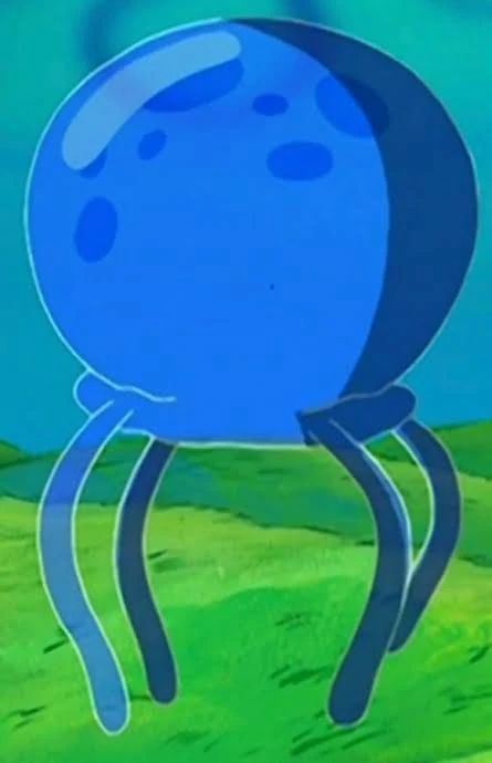 Blue Jellyfish From Spongebob