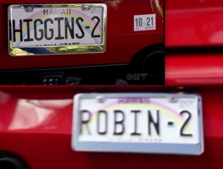 Magnum Pi Ferrari License Plate