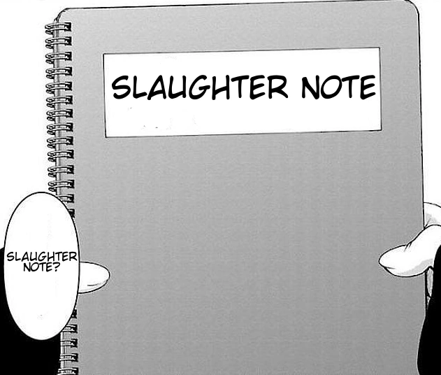 Slaughter Note | Mahou Shoujo Site Wiki | Fandom