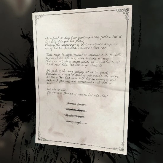 Elisabeth's Counter Song Plan | Maid of Sker Wiki | Fandom