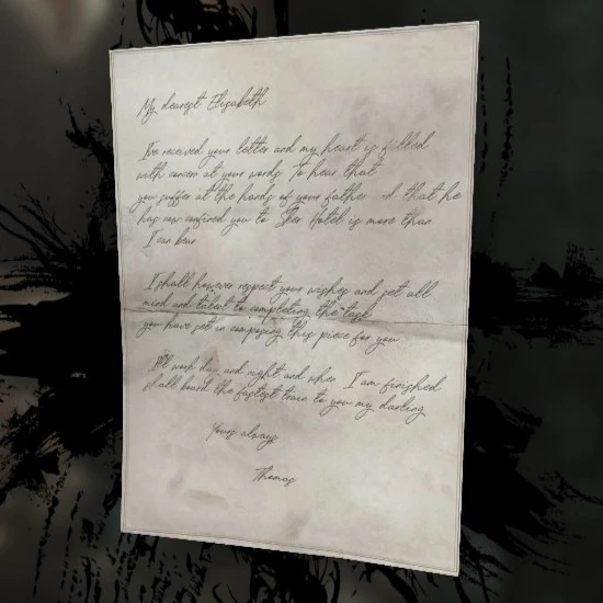 Thomas Letter to Elisabeth | Maid of Sker Wiki | Fandom