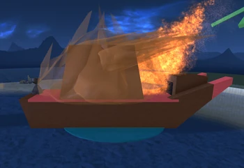 Burning Ship | Make Your Own Army Roblox Wiki | Fandom
