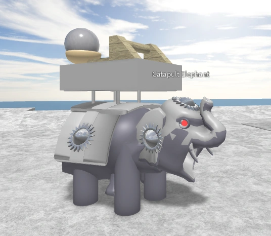 Catapult Elephant | Make Your Own Army Roblox Wiki | Fandom