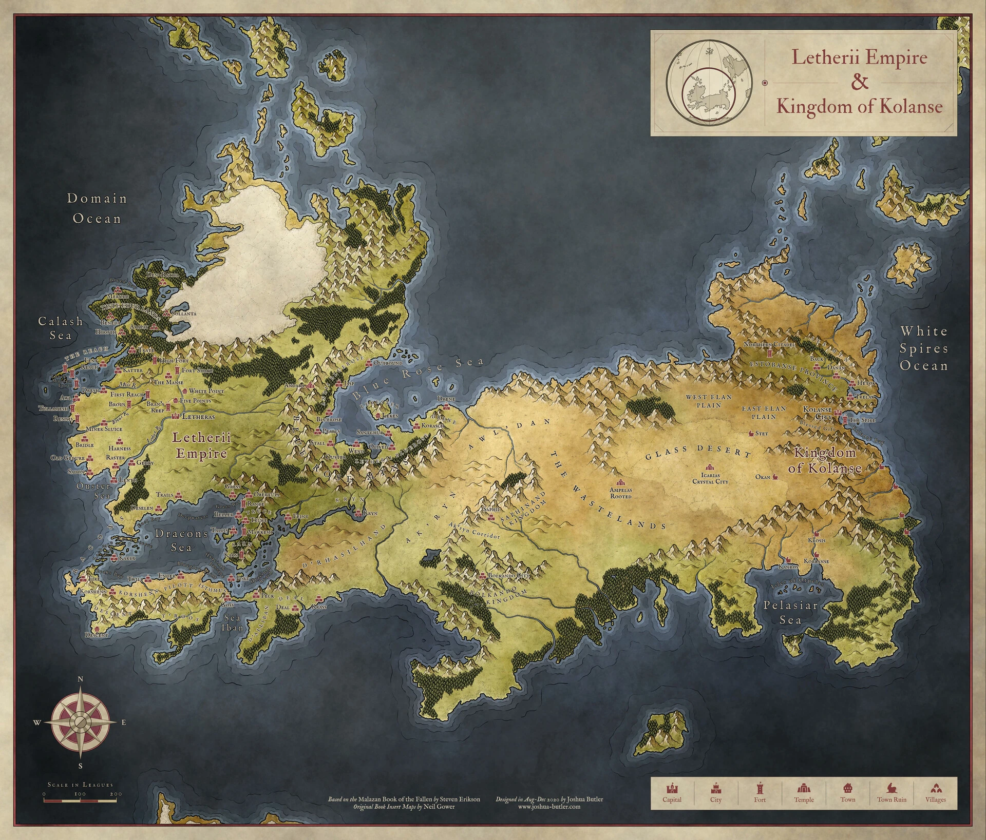 Malazan Book Of The Fallen Map