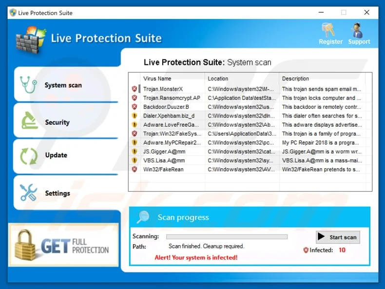 Live Protection Suite 2019/Antivirus 10 | Malware Database Wikia | Fandom