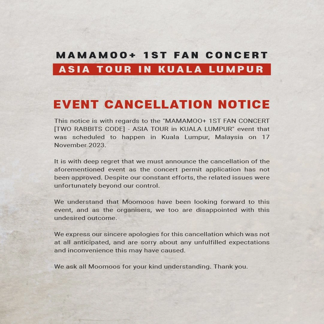 MAMAMOO+ 1ST FAN CONCERT [TWO RABBITS CODE] ASIA TOUR in KUALA LUMPUR ...