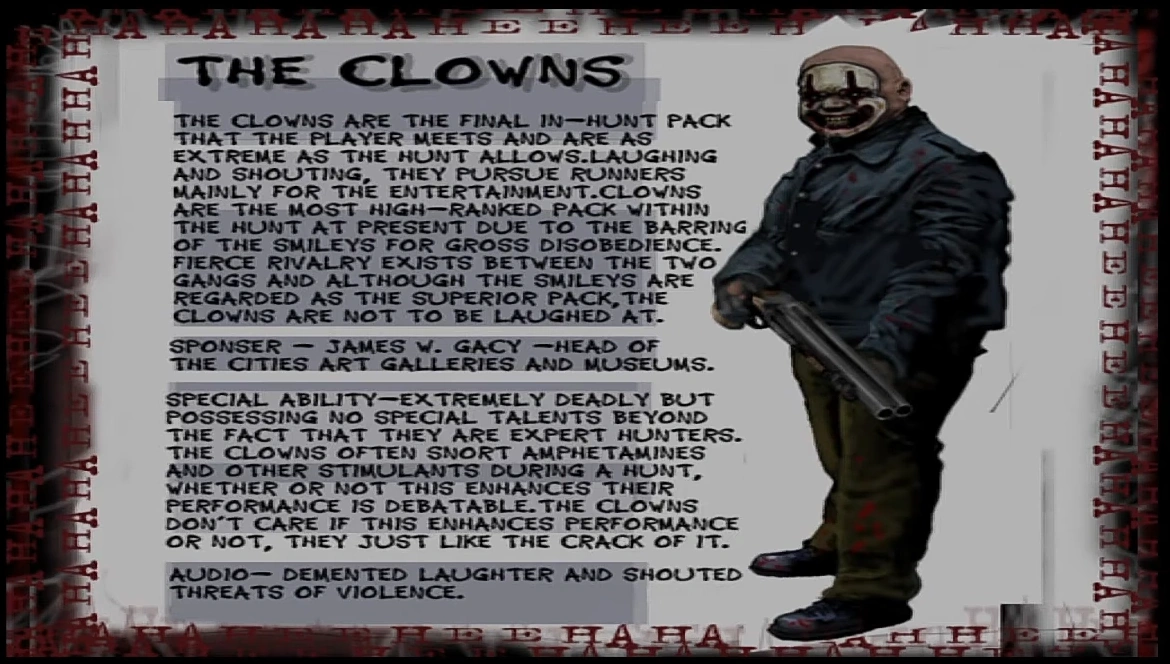 The Clowns | Manhunt Wiki | Fandom