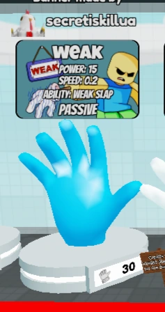 WeakGlove | Mani's Slap Battles Wiki | Fandom