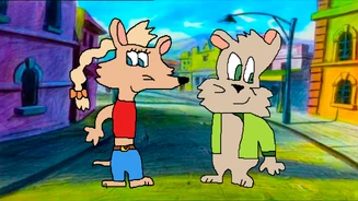 Jenny McBride and Martin Brisby as Matilda Roo and Pos the Possum by ...