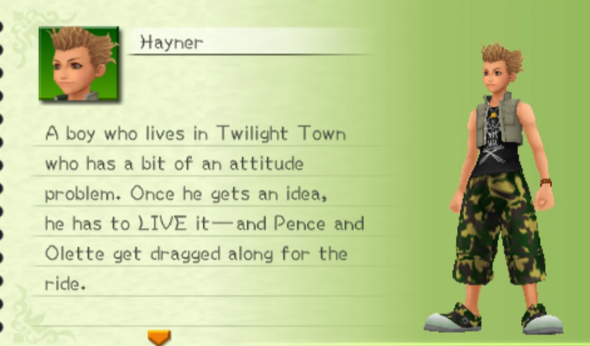 Hayner | Many Video Game Characters Wikia | Fandom