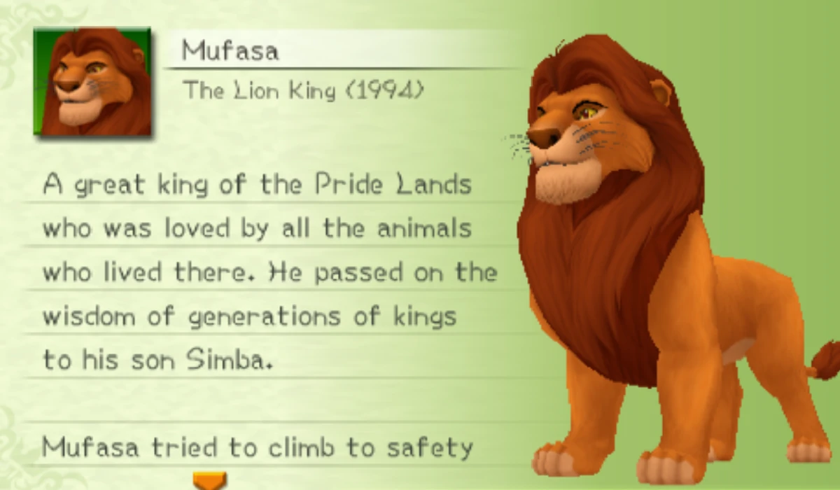 Mufasa | Many Video Game Characters Wikia | Fandom