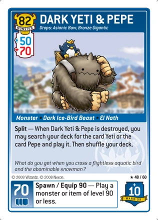 Dark Yeti & Pepe | Maple iTCG Wiki | Fandom