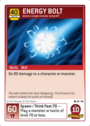Energy Bolt | Maple iTCG Wiki | Fandom