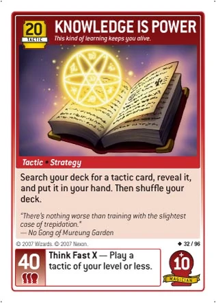 Knowledge Is Power | Maple iTCG Wiki | Fandom