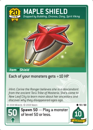 Maple Shield | Maple iTCG Wiki | Fandom