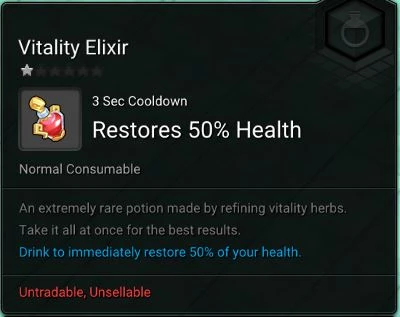 Vitality Elixir - Official MapleStory 2 Wiki