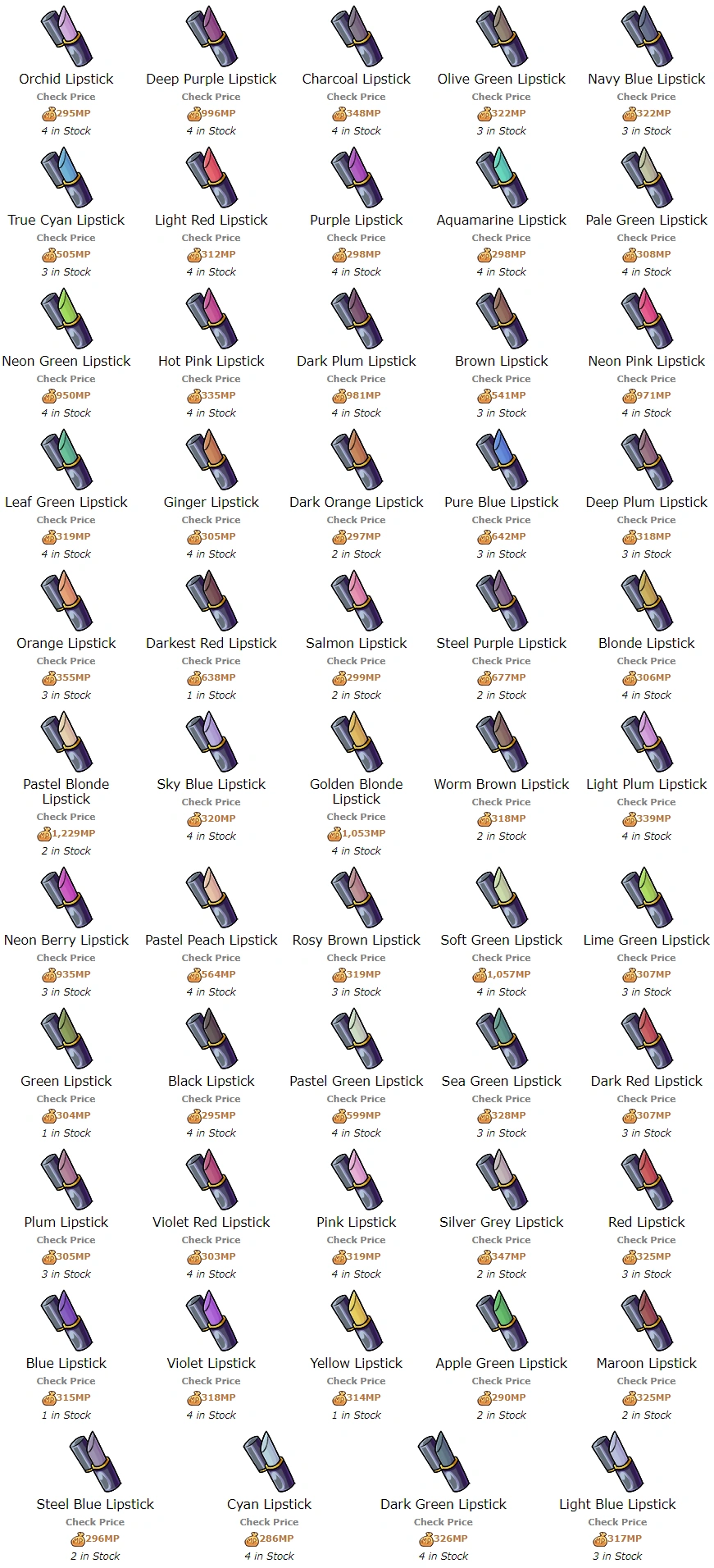 Lipsticks Shop | Marapedia | Fandom