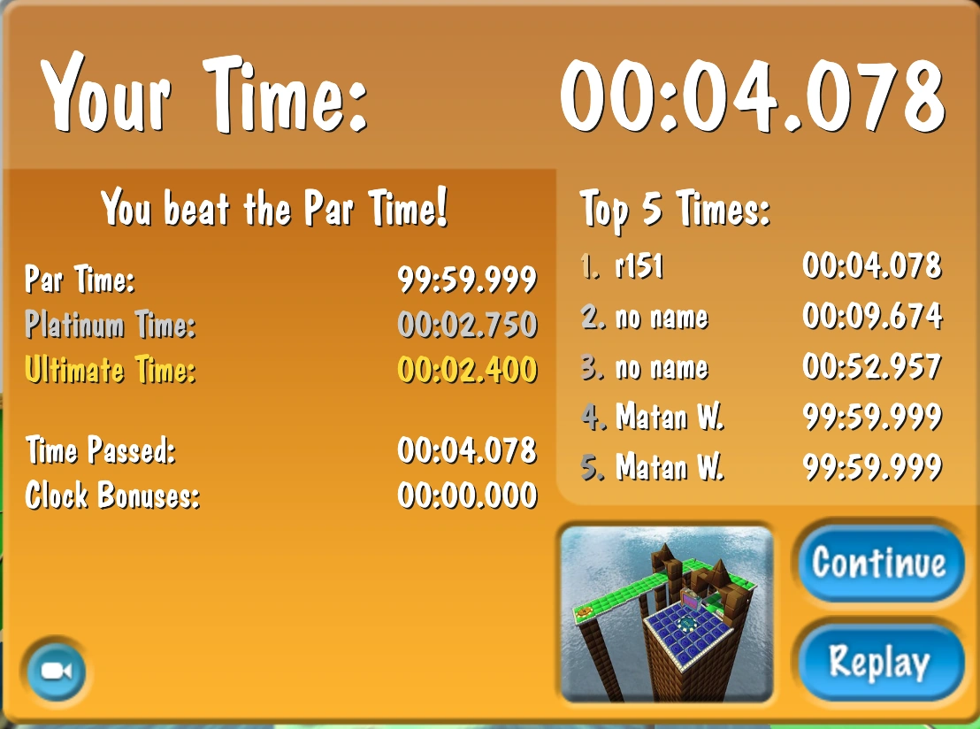 Level Complete GUI | Marble Blast Wiki | Fandom
