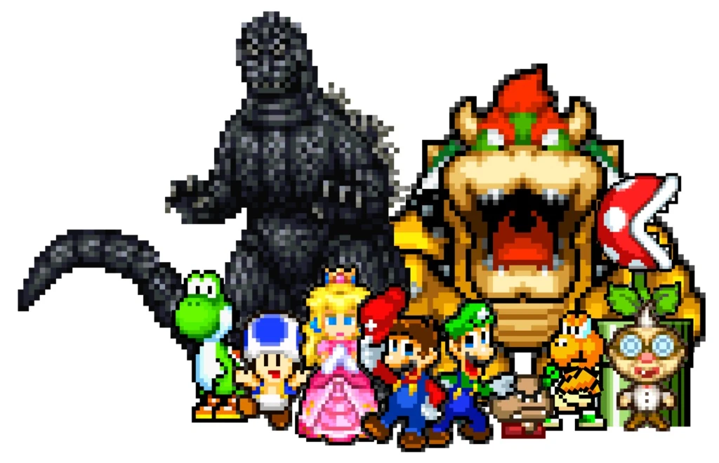 Godzilla VS Mario | Mario Fanon Wiki | Fandom