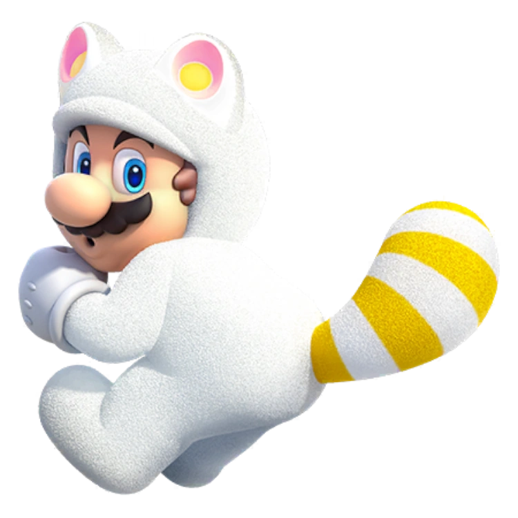 White Tanooki Mario | Mario Kart : Spooky Halloween Wiki | Fandom