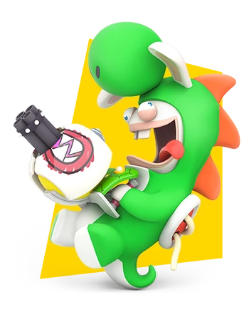 Rabbid Yoshi | Mario + Rabbids Kingdom Battle Wiki | Fandom