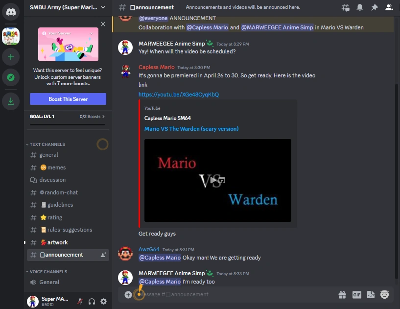 User blog:MARWEEGEE/Collaboration with Capless Mario | Mario Wiki | Fandom