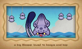Papel Mario Adesivo Estrela Gooper Blooper Paper Mario: Sticker Star