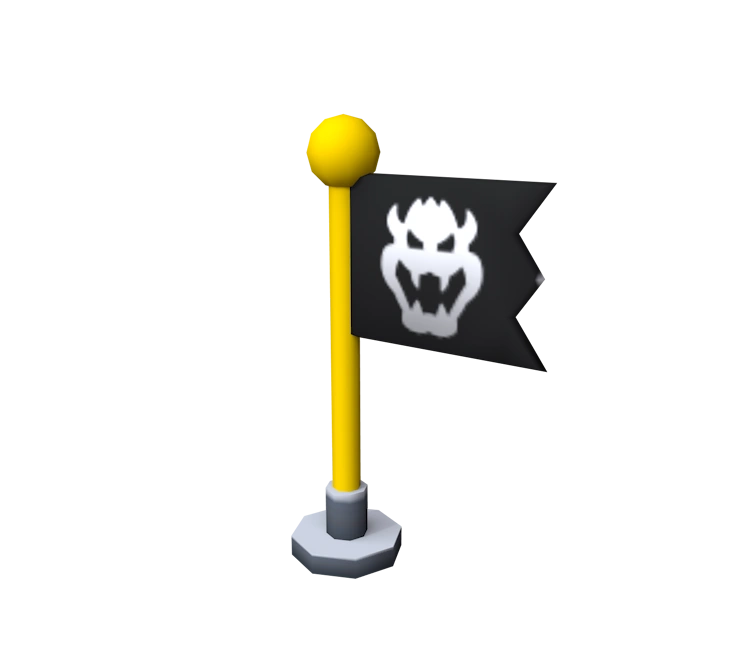 New Super Mario Bowser Flag