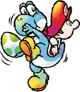 Cyan Yoshi | MarioWiki | Fandom