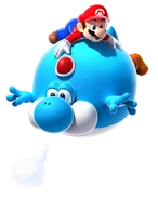 Cyan Yoshi | MarioWiki | Fandom