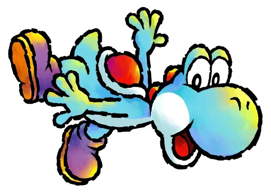 Cyan Yoshi | MarioWiki | Fandom