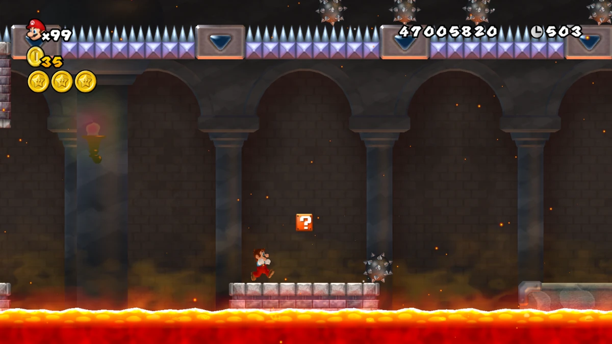 Super Mario Bros Wii Castle