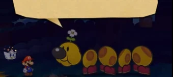 Wiggler Papel Mario Adesivo Estrela Wiggler Segment Super Mario