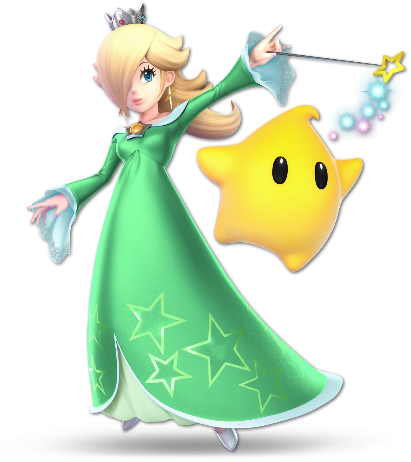 Gargantuan Grotto Green Stars Clipart