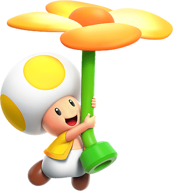 Yellow Toad From Mario