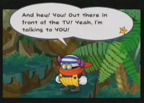 Breaking the fourth wall | Mario Wiki | Fandom